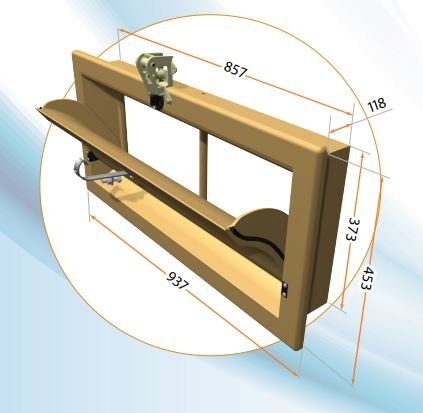Купить Клапан приточный стеновой TPI 3000-VFG-CG с доставкой по Украине ...